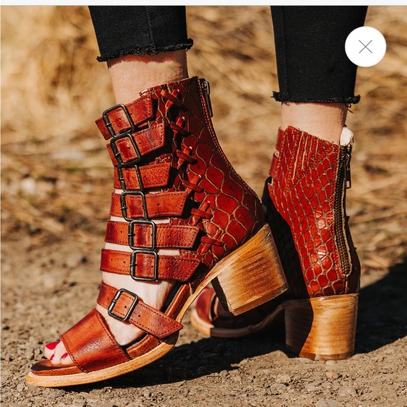 freebird | Shoes | Freebird Country Rust Snake Size 8 Leather Boots ...